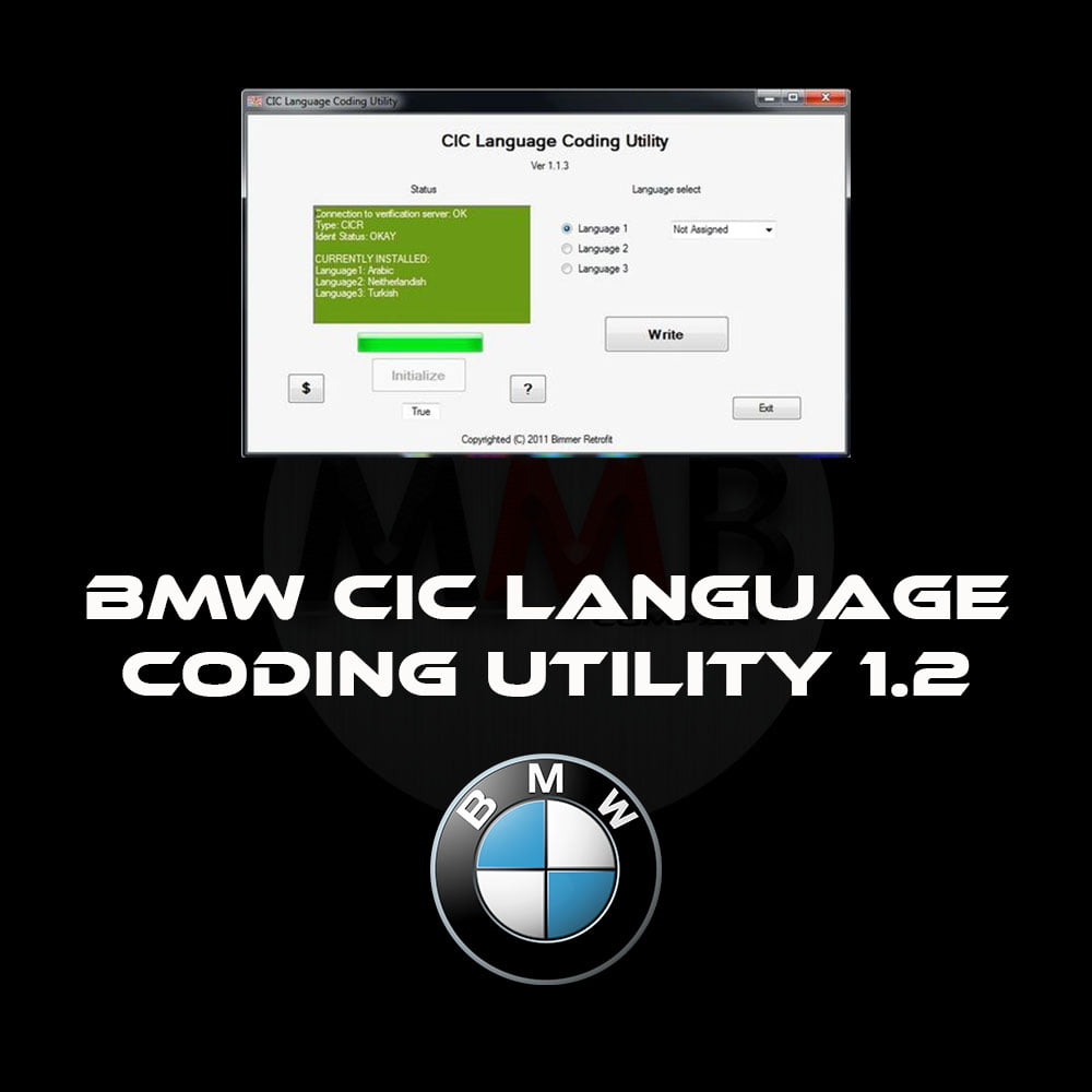 BMW CIC Language Utility MMB OBD2 SOFTWARE