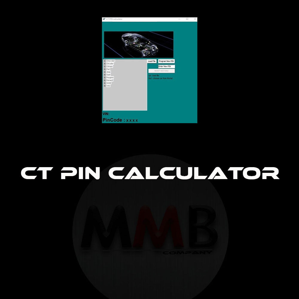 CT PIN CALCULATEUR MMB OBD2 SOFTWARE